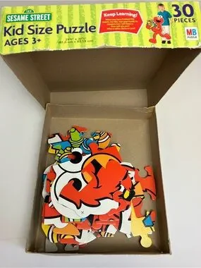 Sesame Street | Games | Jumbo Floor Puzzle Y2k Vintage Sesame Street ...